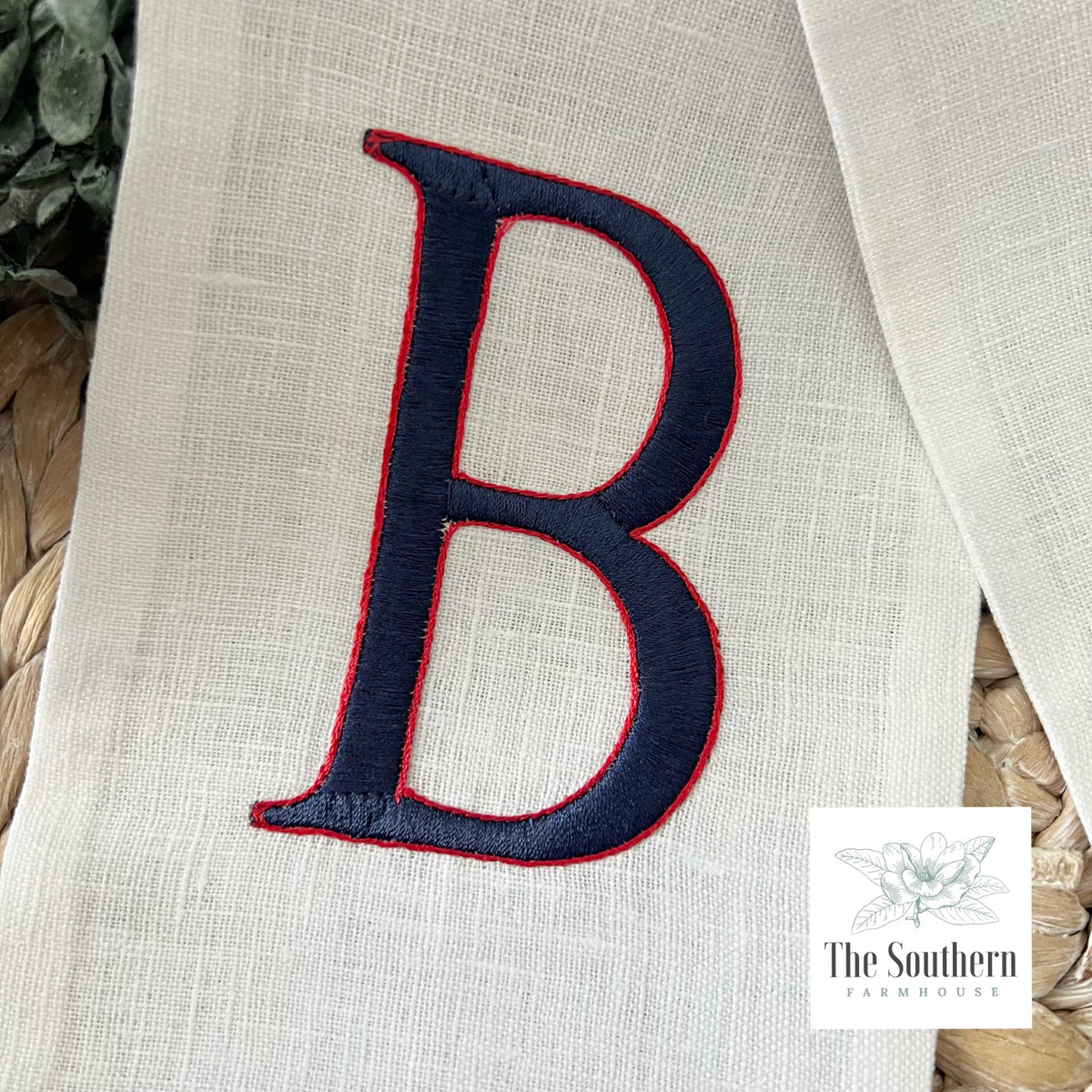 Linen Wreath/Basket Sash - Patriotic Pup – The Southern Farmhouse